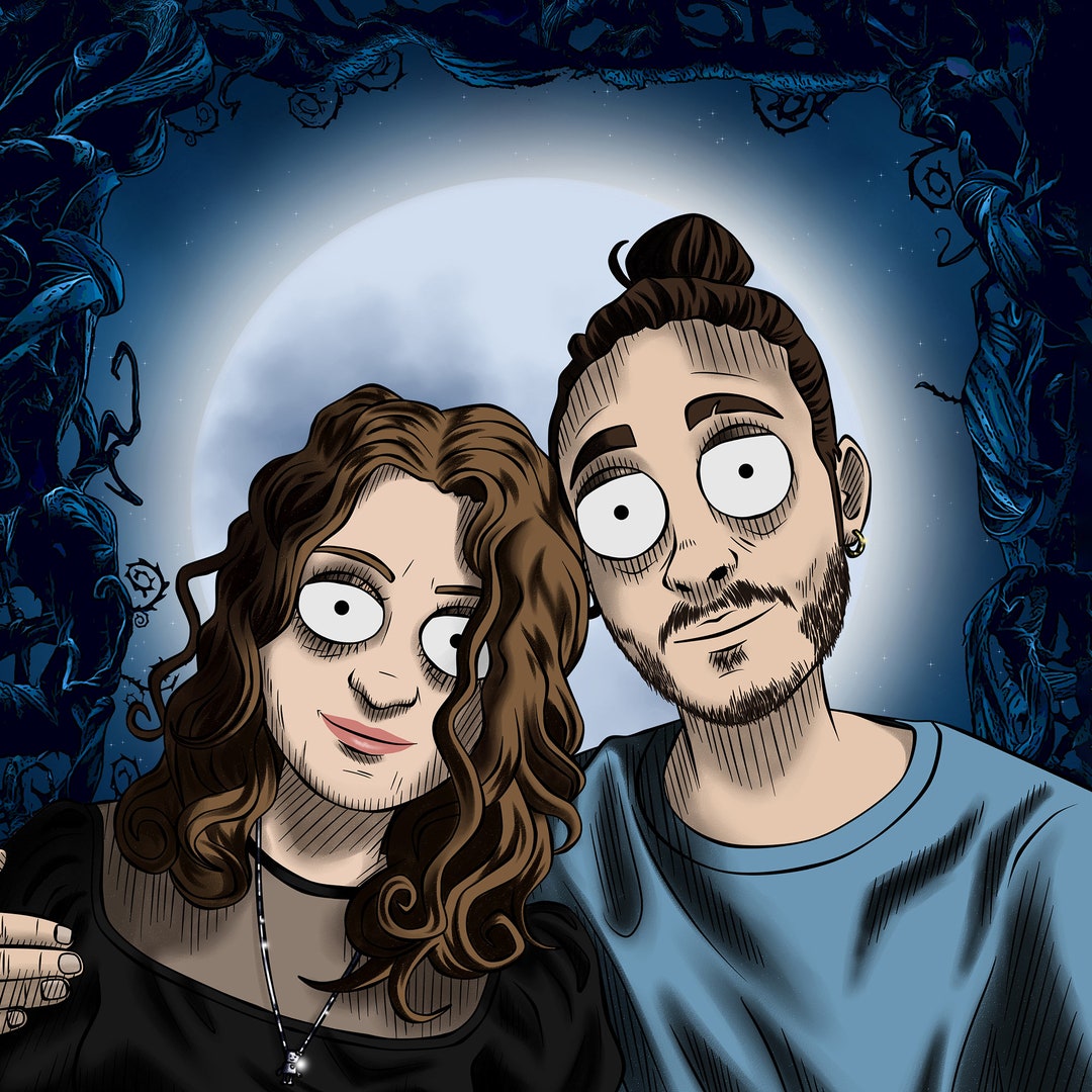 Halloween Day Gift - Tim Burton Style Portrait - the Original Nightmare ...