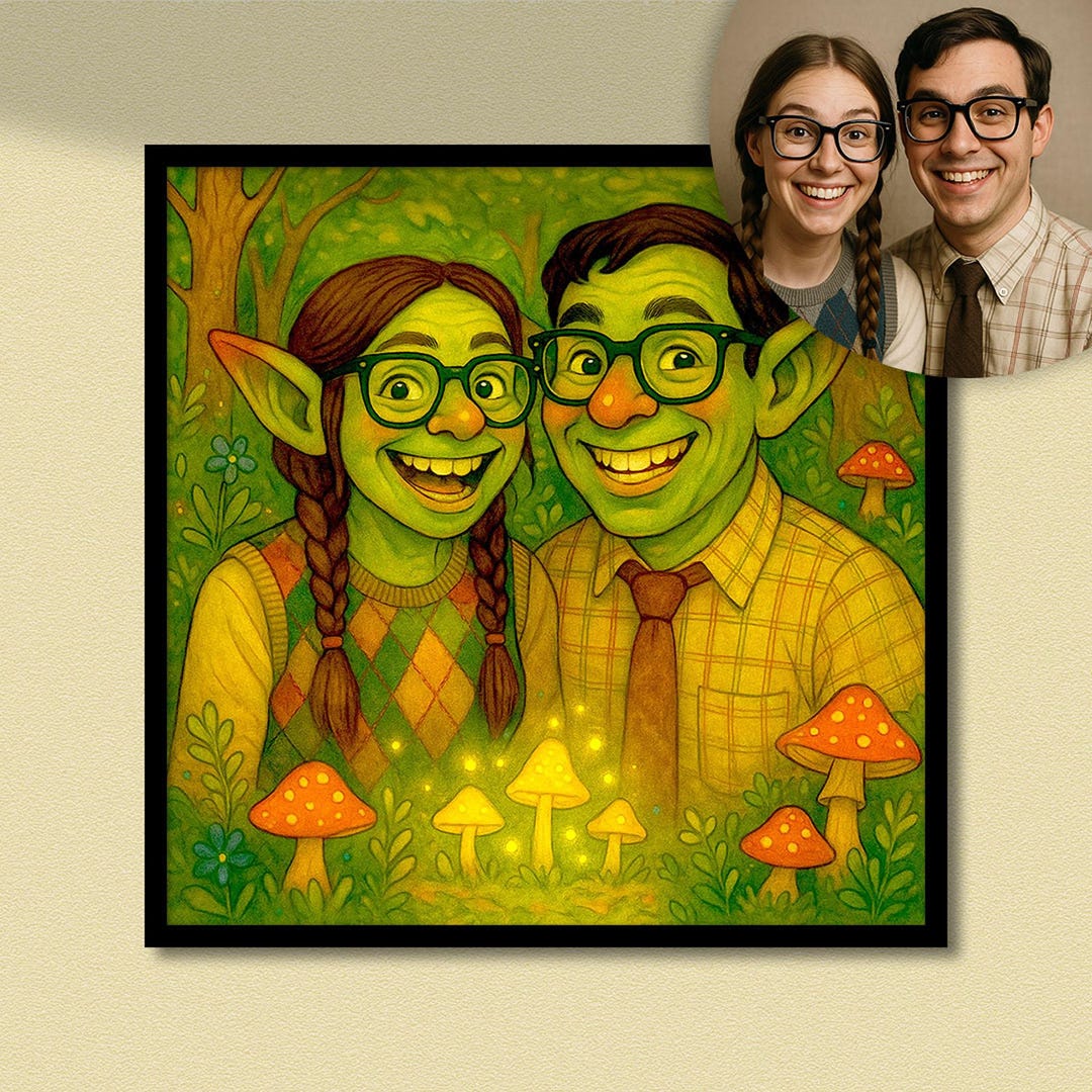 Goblincore Portrait: Custom Digital Art With Forest Creatures (JPG File ...