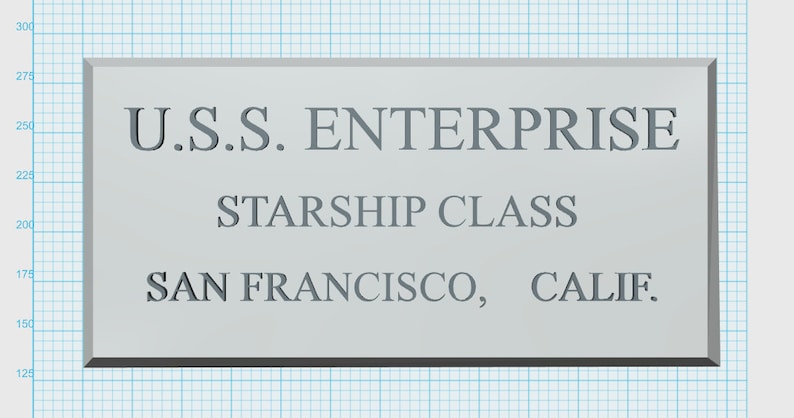 U.S.S Enterprise Dedication Plaque - Etsy