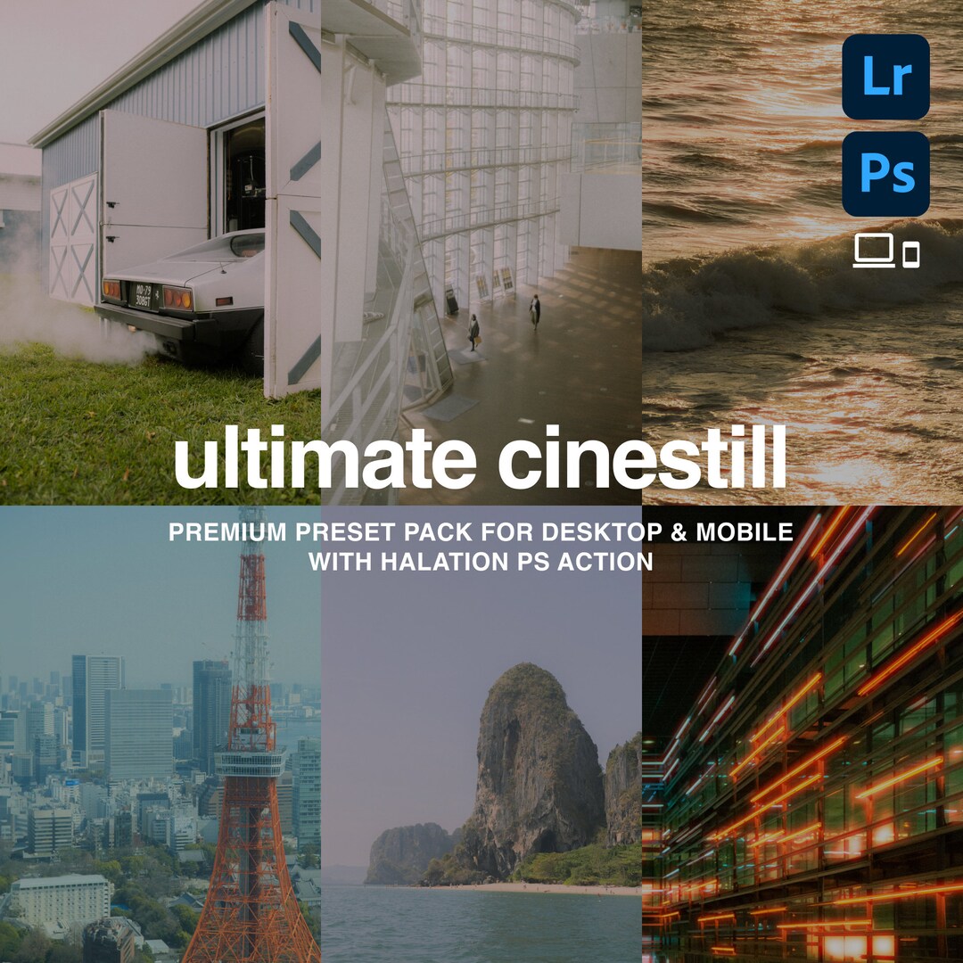 The Ultimate Cinestill Lightroom Preset Pack | Mobile & Desktop Presets | Halation | Film Preset ...