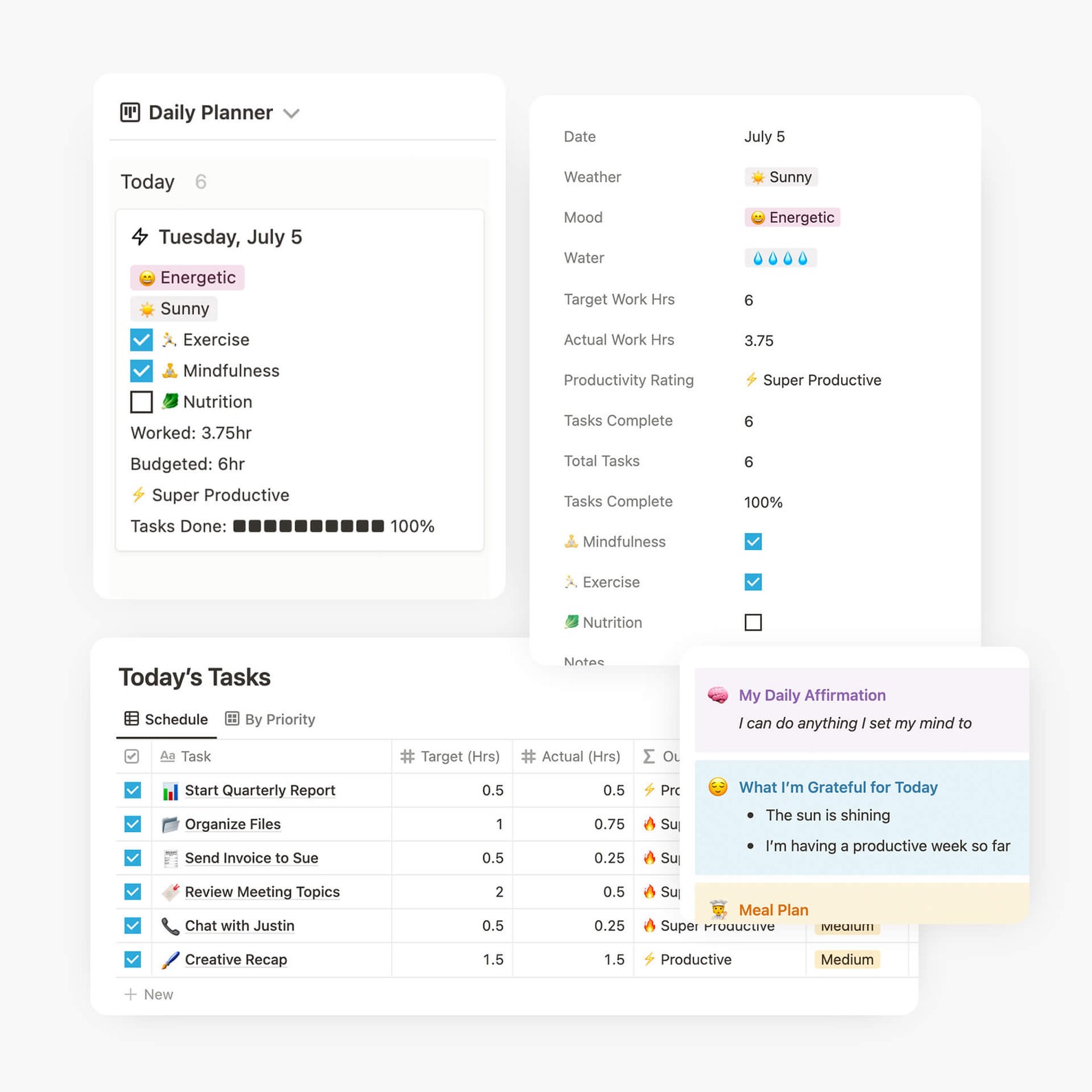 The Ultimate Notion Planner Template (daily, Weekly, Monthly) | All-in ...
