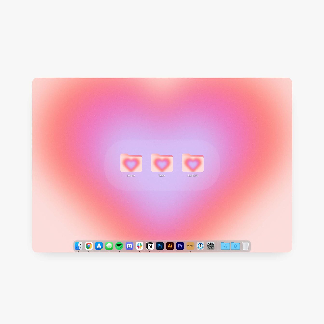 Aura Hearts Desktop Folder Icon Pack for Macos & Windows - Etsy