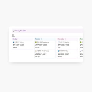 Student OS Notion Template | All-in-one Dashboard | Assignment Tracker ...