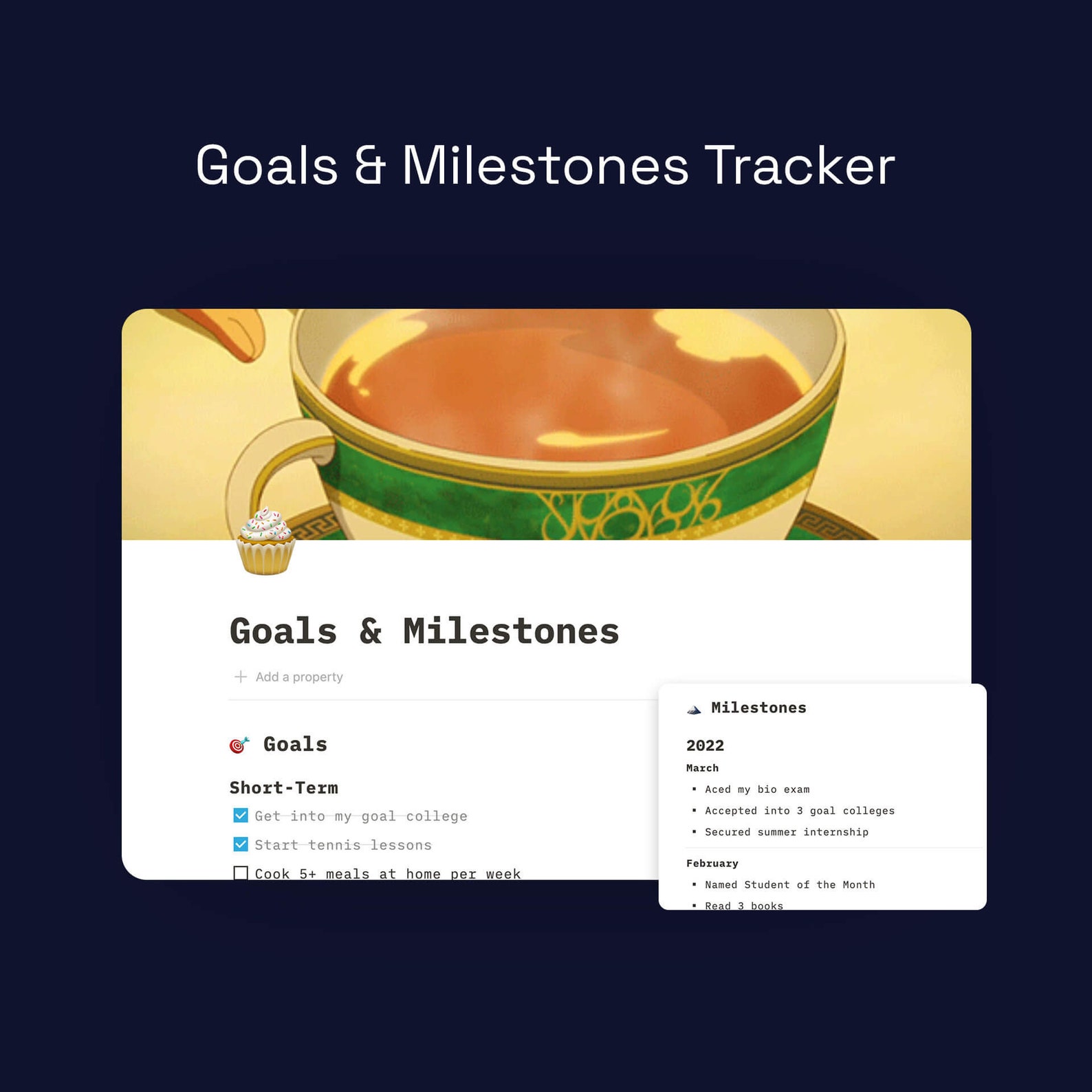 Anime Cafe Notion Dashboard Template | All-in-one Aesthetic Life ...
