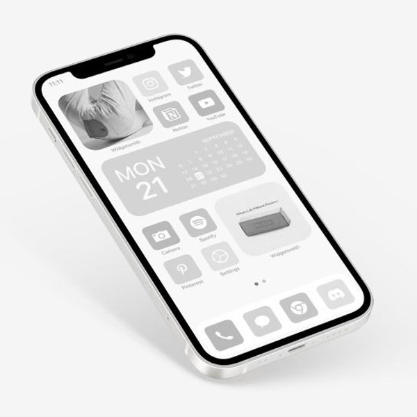 Silver App Icons - Etsy