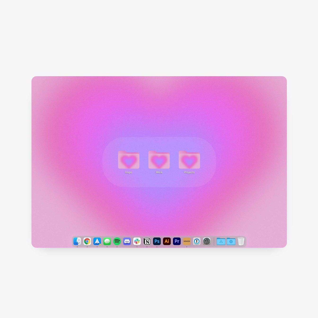 Aura Hearts Desktop Folder Icon Pack for Macos & Windows - Etsy