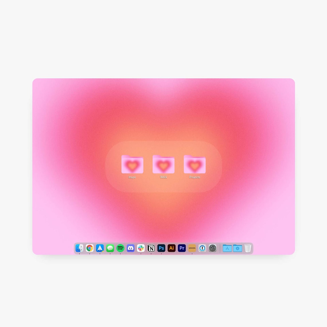 Aura Hearts Desktop Folder Icon Pack for Mac & Windows - Etsy