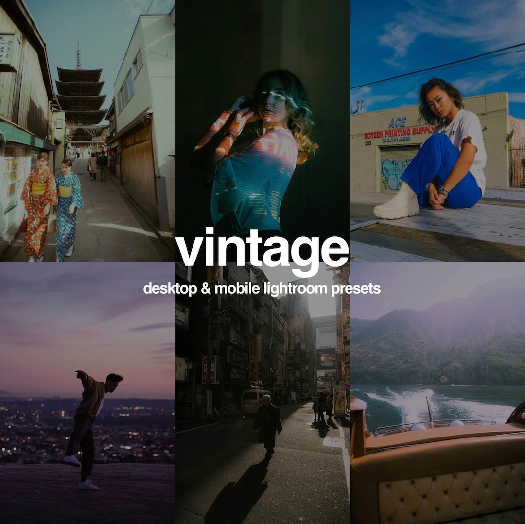 The Ultimate Vintage Lightroom Preset Pack | Retro Presets | Aesthetic ...