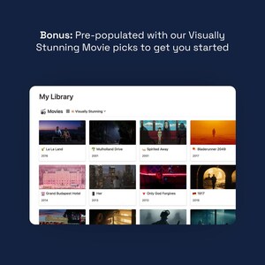 The Ultimate Notion Movie & TV Watch List Dashboard Template - Etsy