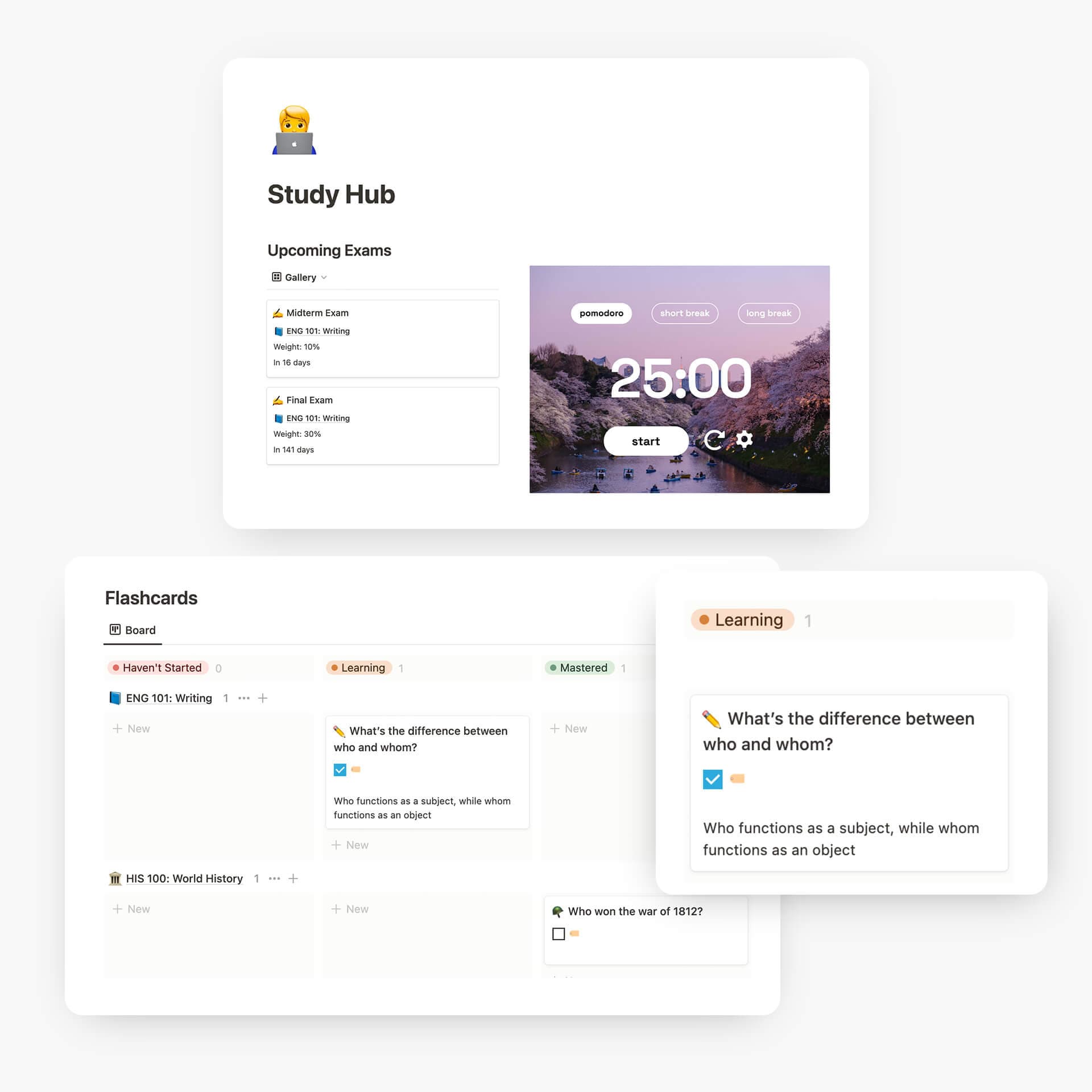 Student OS Notion Template | All-in-one Dashboard | Assignment Tracker ...