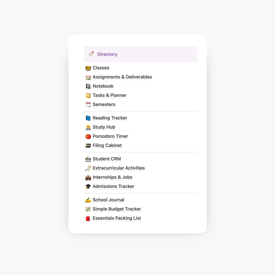 Student OS Notion Template All-in-one Dashboard Assignment - Etsy