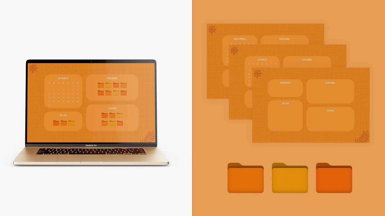 Fall Autumn Desktop Organizer Wallpaper Folder Icon Bundle - Etsy