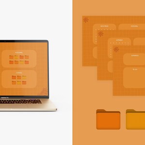 Fall Autumn Desktop Organizer Wallpaper + Folder Icon Bundle - Etsy