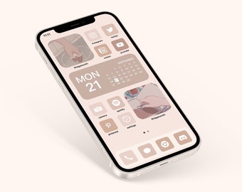 Aesthetic Pastel Ios App Icons for iPhone & iPad multipack 6 Colors - Etsy