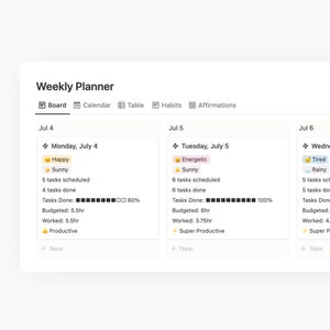 The Ultimate Notion Planner Template (daily, Weekly, Monthly) | All-in ...