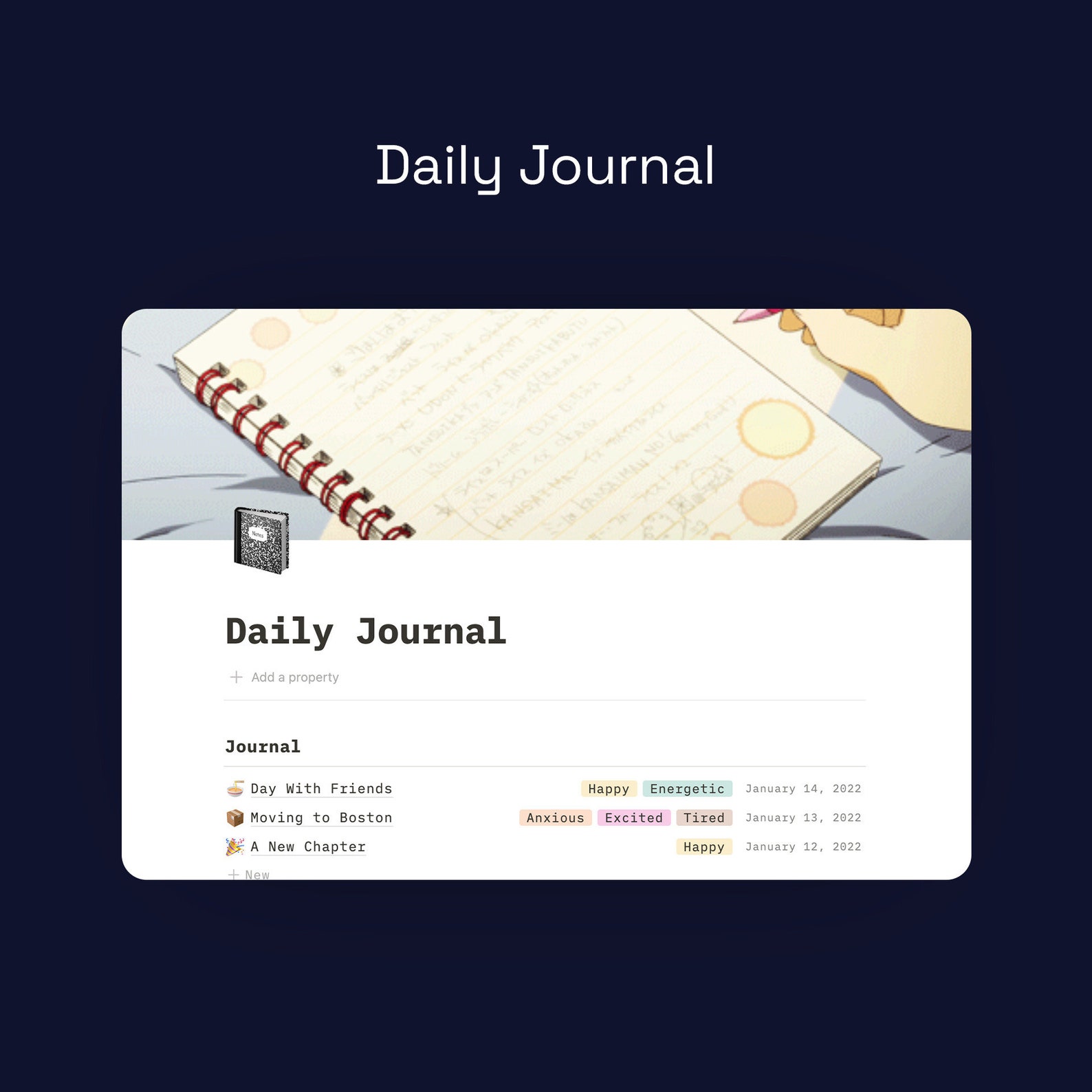 Anime Cafe Notion Dashboard Template | All-in-one Aesthetic Life ...