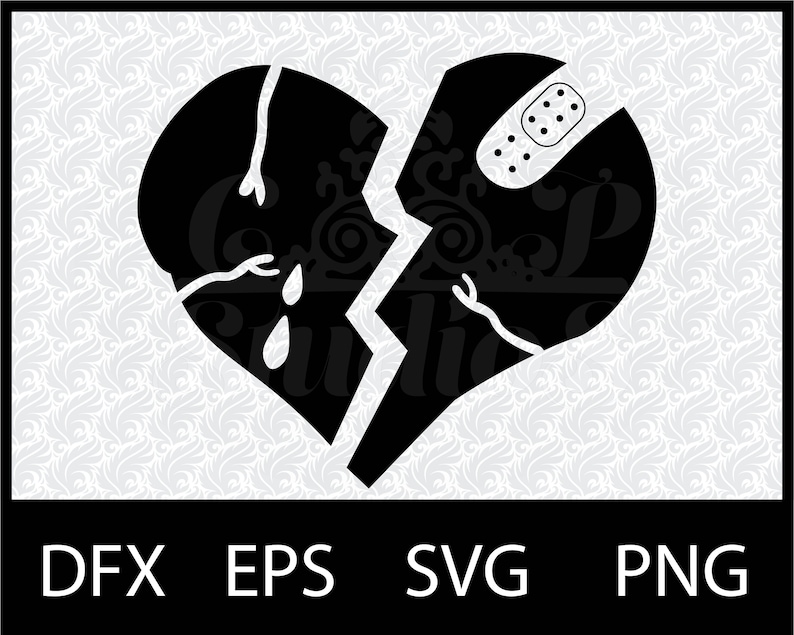 Broken Heart Svg | Heart Break Svg Png | Break up Svg - Etsy