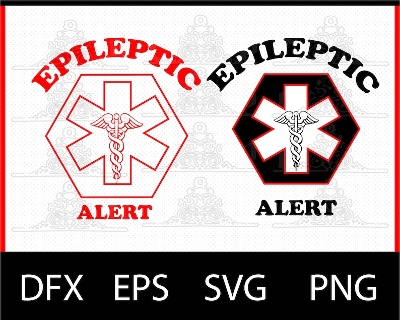 Epileptic Alert | Seizure Svg | Epilepsy Awarness Svg | Medical Alert ...