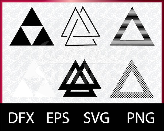Many Triangles Svg Png Jpg Instant Download | Etsy