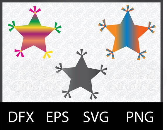 Pinata Svg Png Jpg Fiesta Svg Star Pinata Clip Art | Etsy