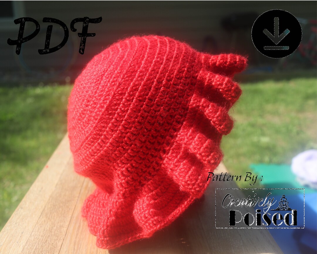 Crochet Women Ruffle Bucket Hat Pattern | Pdf Download - Etsy