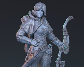 Arturia Female Fantasy Miniature 3d Resin Model Pin up Miniature Warrior Fighter Sexy Model 32mm ...