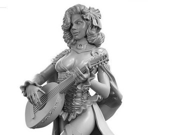 Aztec Warrior Female Fantasy Miniature 3d Resin Print Model Pin up Miniature Cultist Mage ...