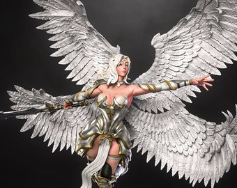 Olistin Alatel Female Fantasy Miniature Fighter Dnd Pin up Miniature 3d Resin Printed Model 32mm ...