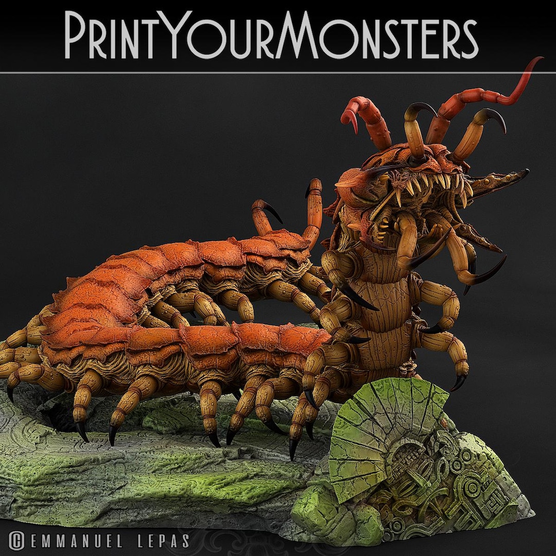 Giant Centipedes Dnd Forest Insect Monster Miniatures by ...