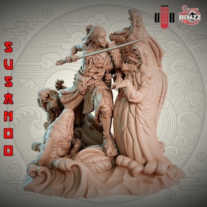 Susanoo, God of the Seas and Storms | Dnd Japanese Mythology Oni Yokai ...