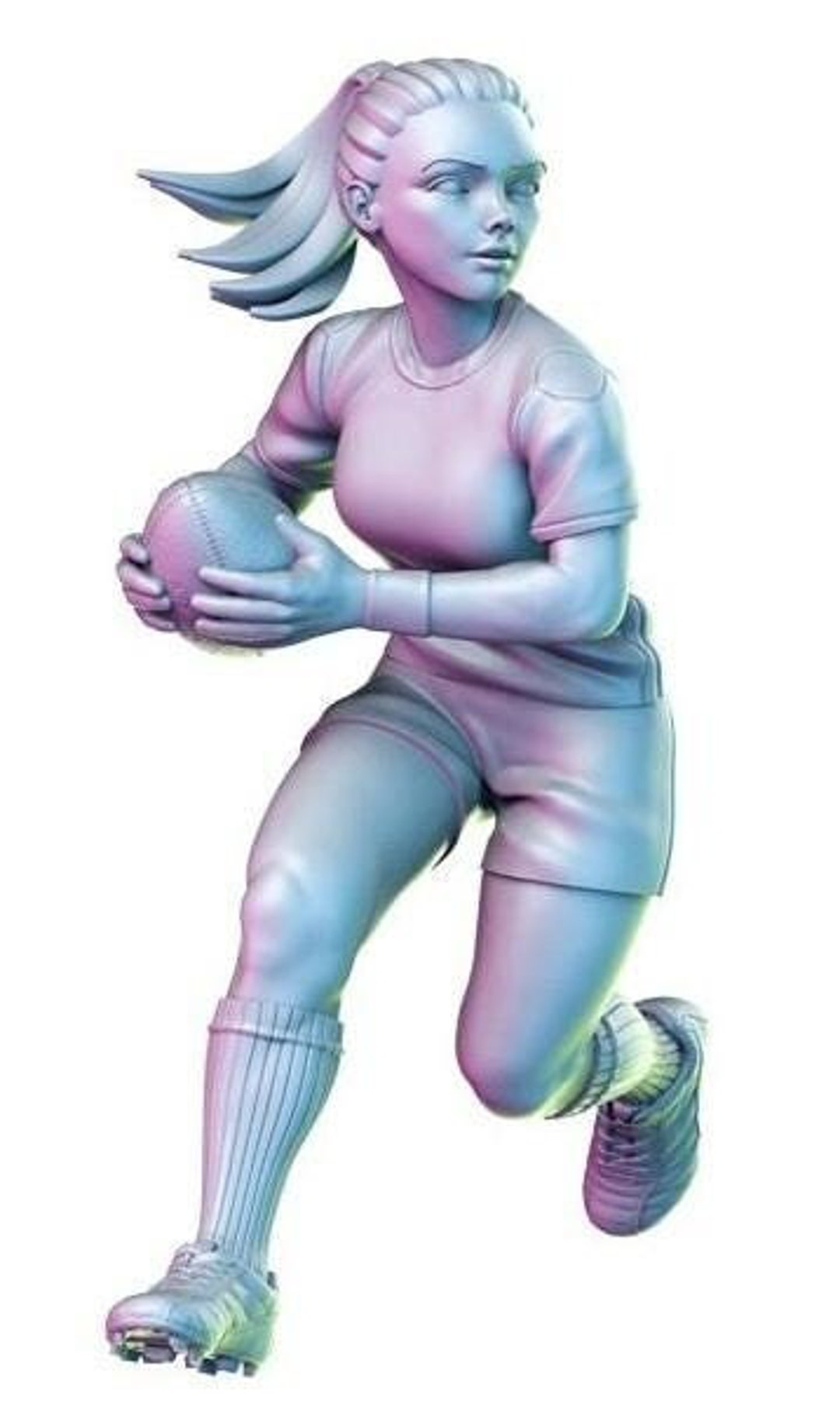 Rugby Girl | Female Miniature 3d Resin Printed Model | 32mm - 75mm | by ...