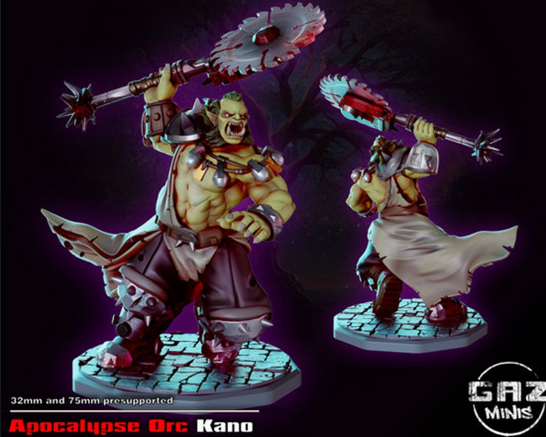 Kano, Apocalypse Orc | Gaz Minis | Sci-fi Fantasy Miniature Post ...