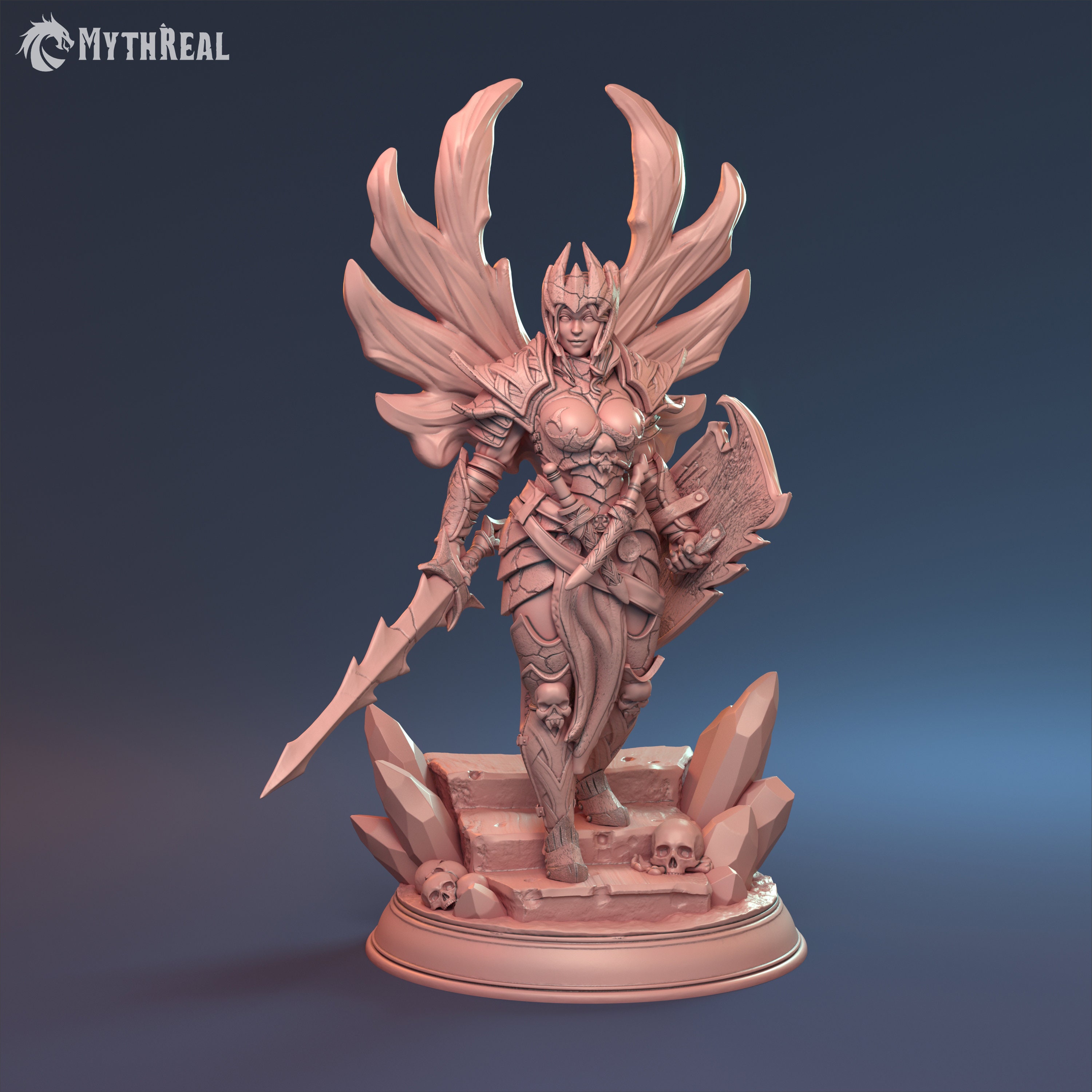 Sophia | Dnd Human Deva Angelic Warrior Female Miniature 3D Resin ...