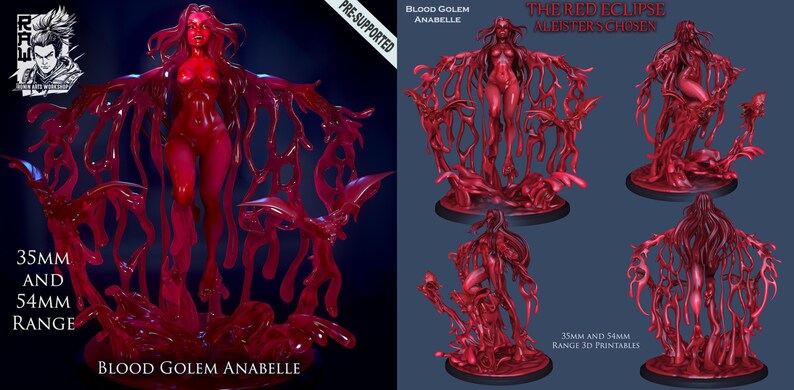 The Red Eclipse | Fantasy Dnd Vampire Monster Collectible Miniatures ...