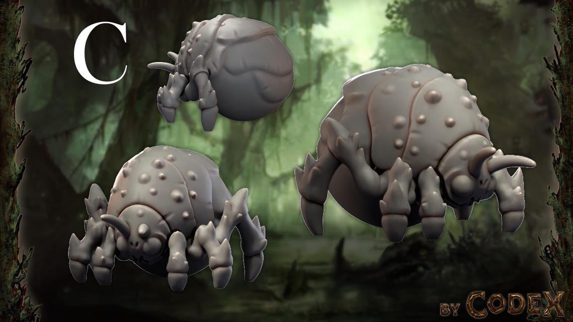 Swamp Bugs | Dnd Insectoid Monster Miniature | 40mm | by Codex ...