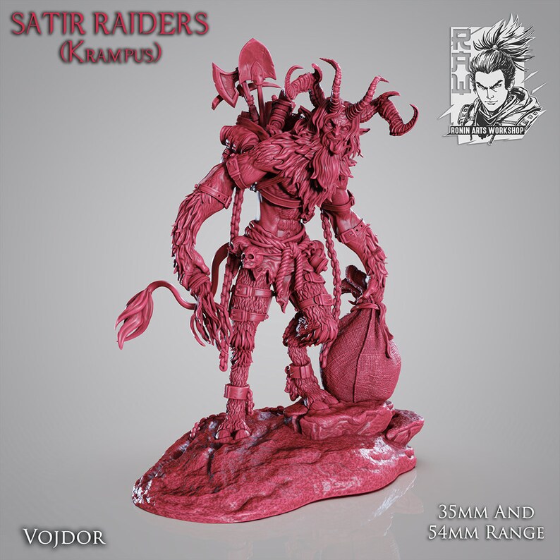 Nuri & Vojdor, Krampus | Dnd Satyr Beaskin Barbarians Collectible ...