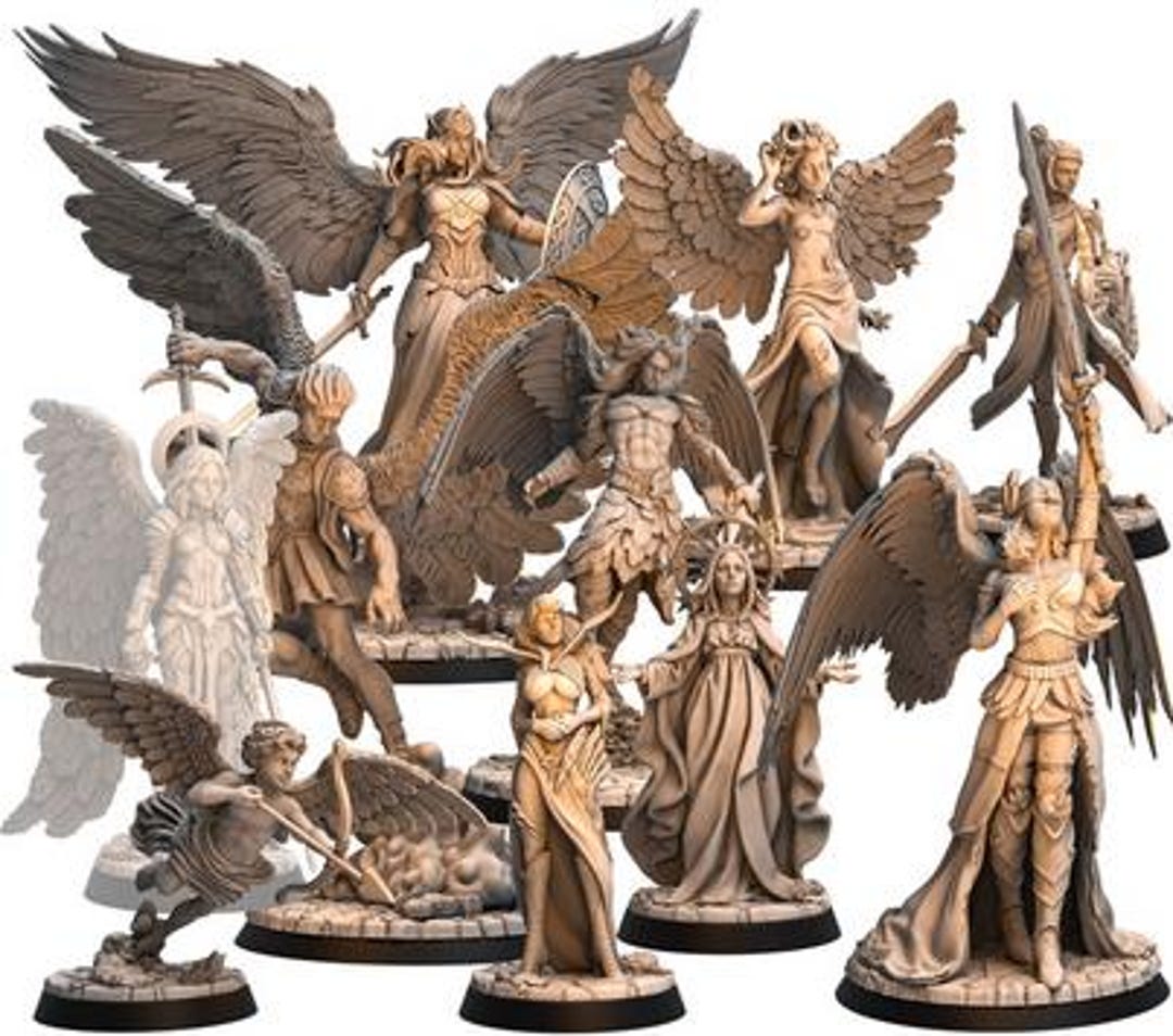 Angelis Vol.1 | Dnd Angels Valkyrie Greek Mythology 3d Resin Printed ...