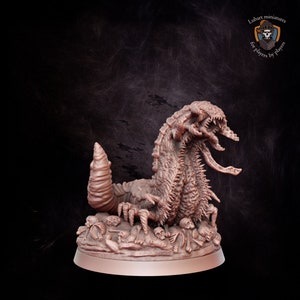 Carrion Crawler Fantasy Dnd Monster 40mm Miniature Dnd Miniature ...