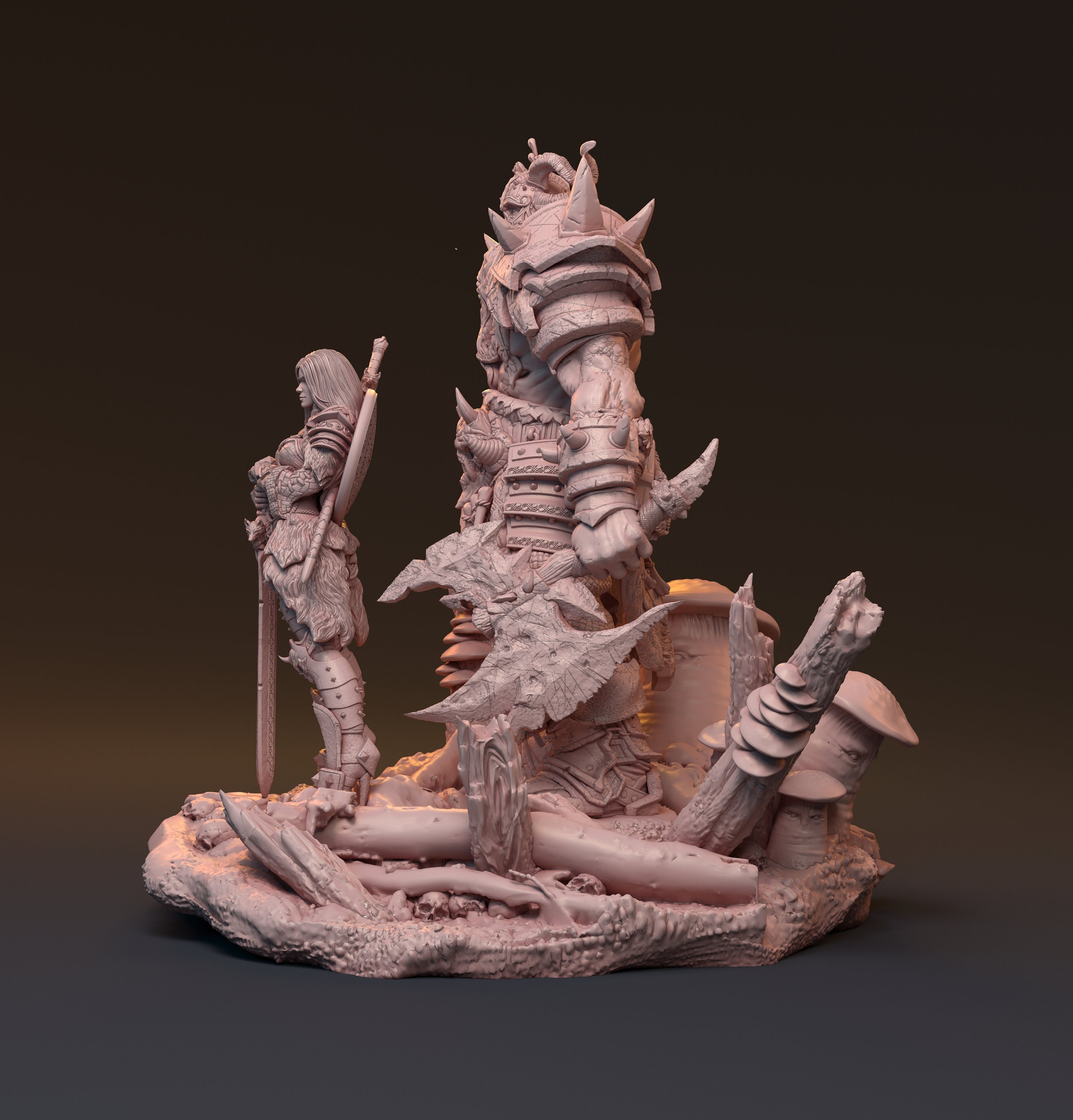 Kordatt Cult Diorama Fantasy Miniature Pin up Miniature 3d Resin Print ...