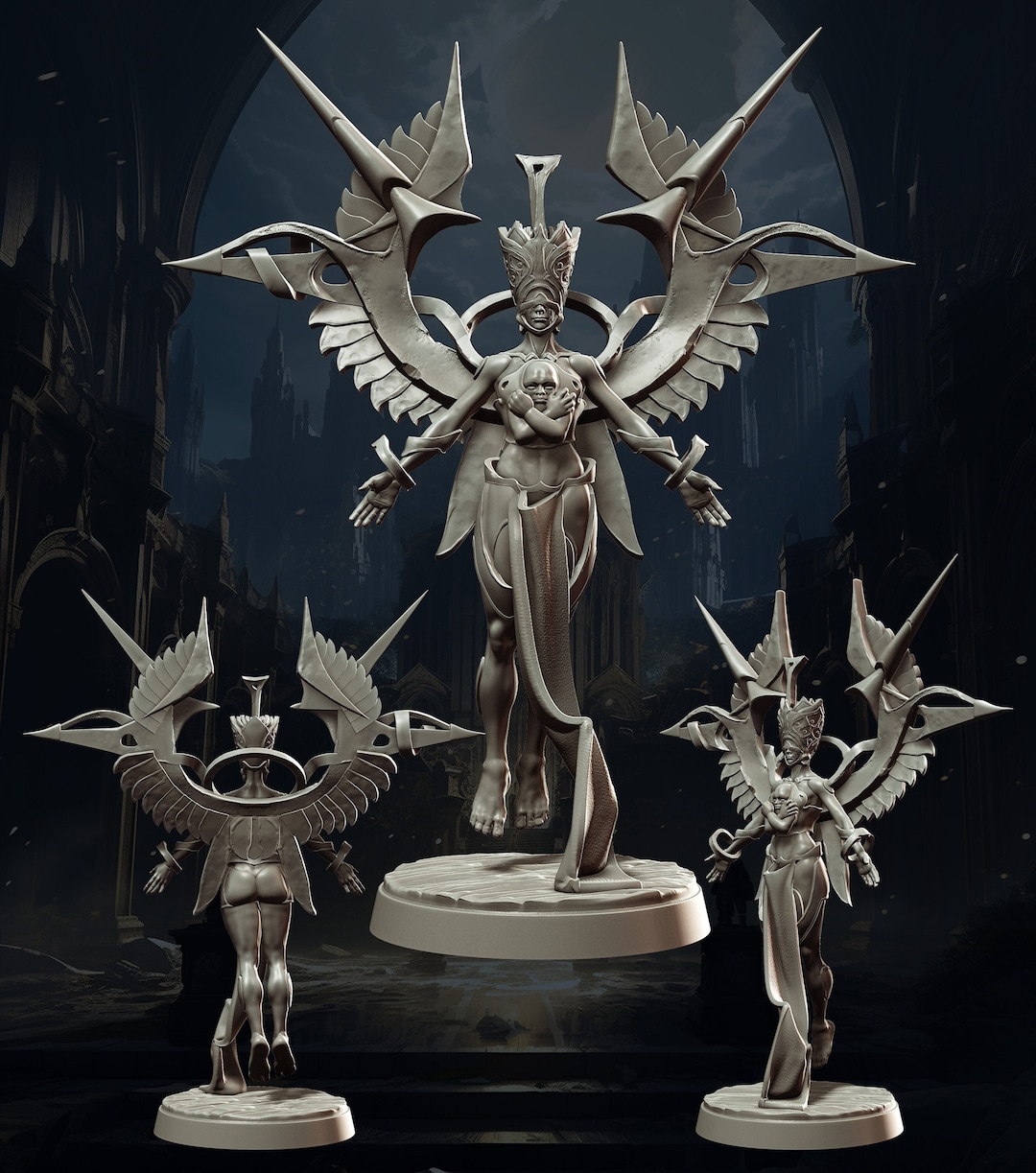 Gaia, Mother of Life | Dnd Fantasy Miniature Deity God | 32mm / 75mm ...