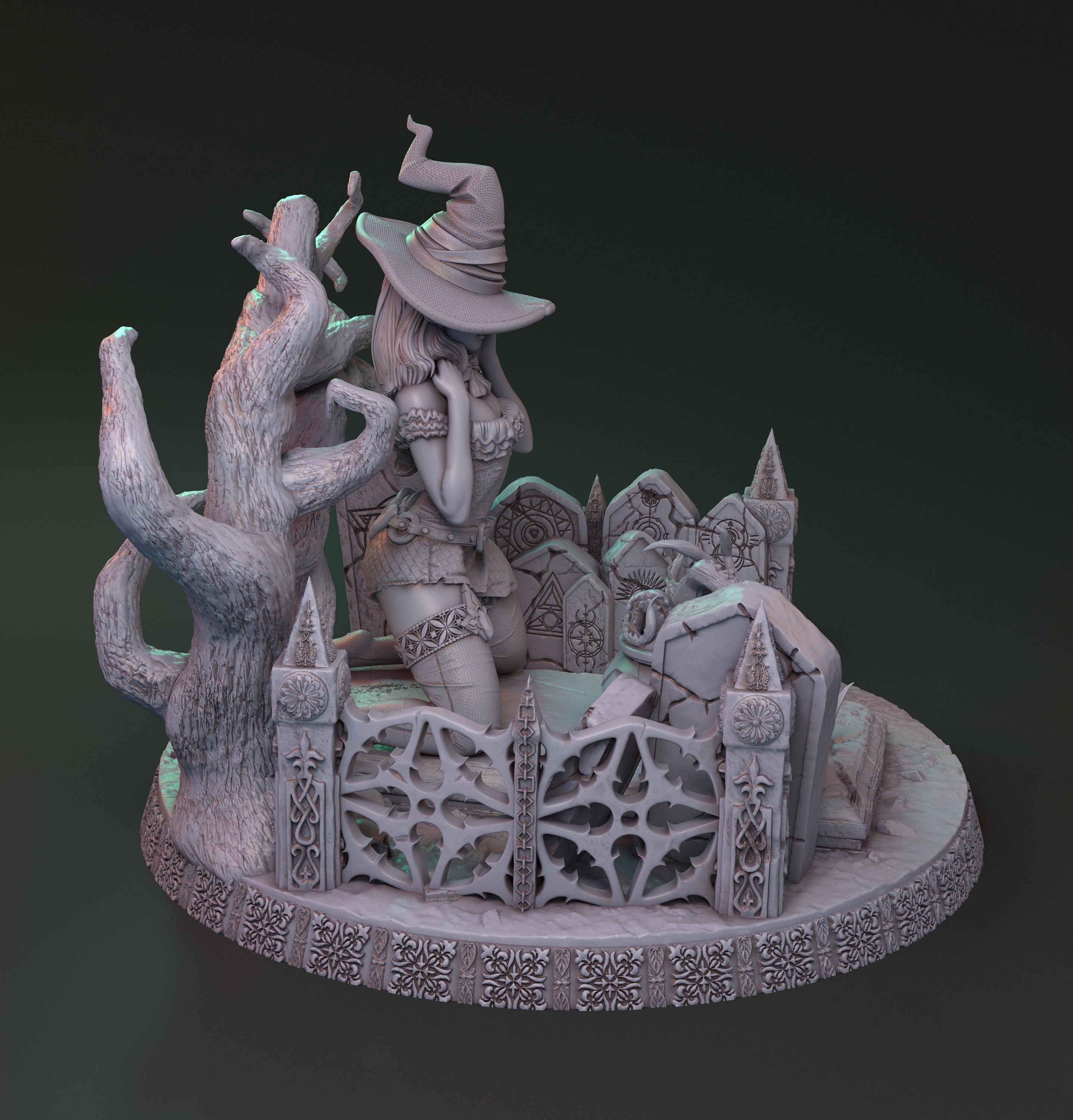 Marina Von Litta Diorama Female Fantasy Miniature Pin up - Etsy Australia