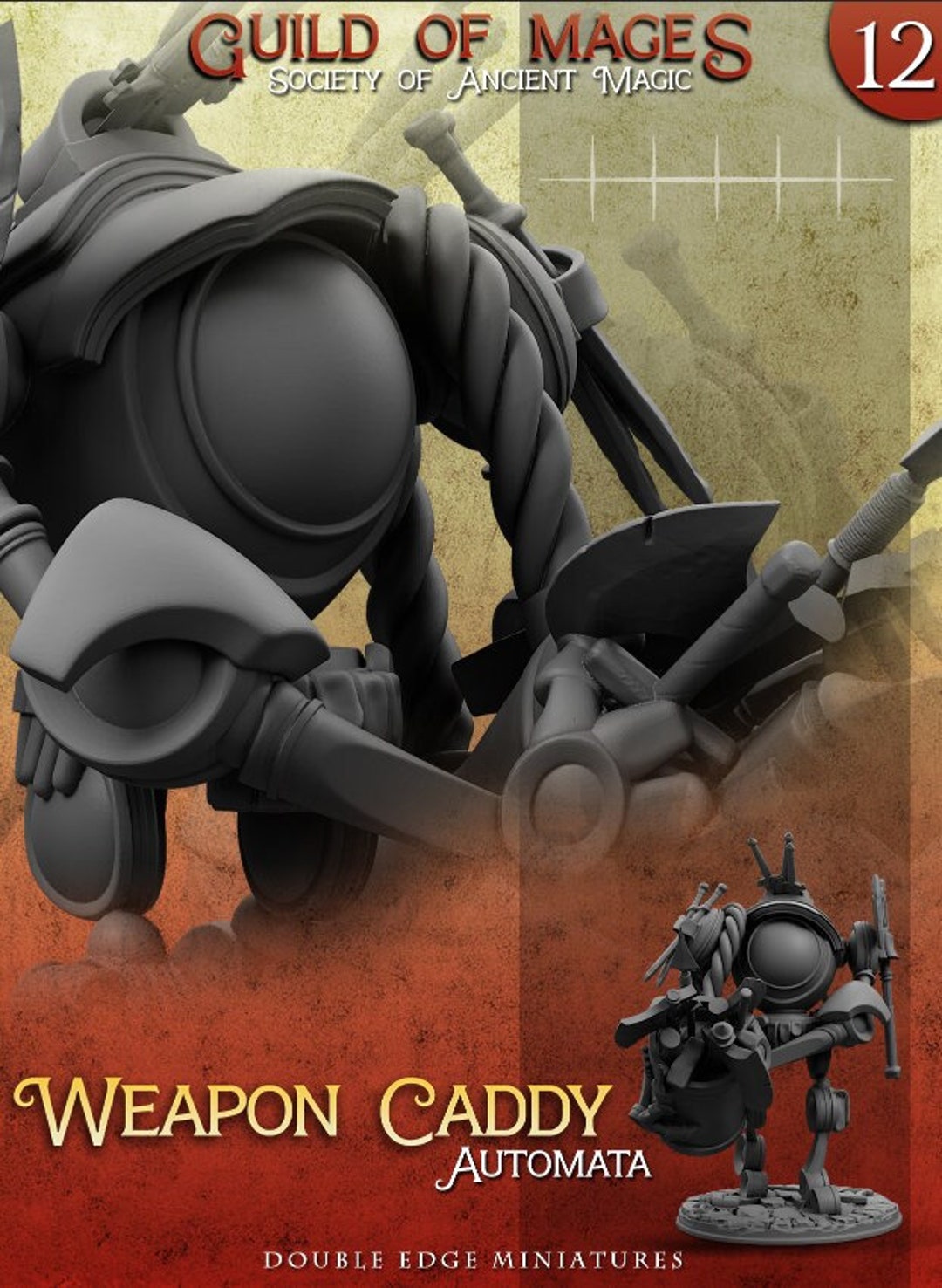 Weapon Caddy Automata Fantasy Miniature Automata Dnd - Etsy