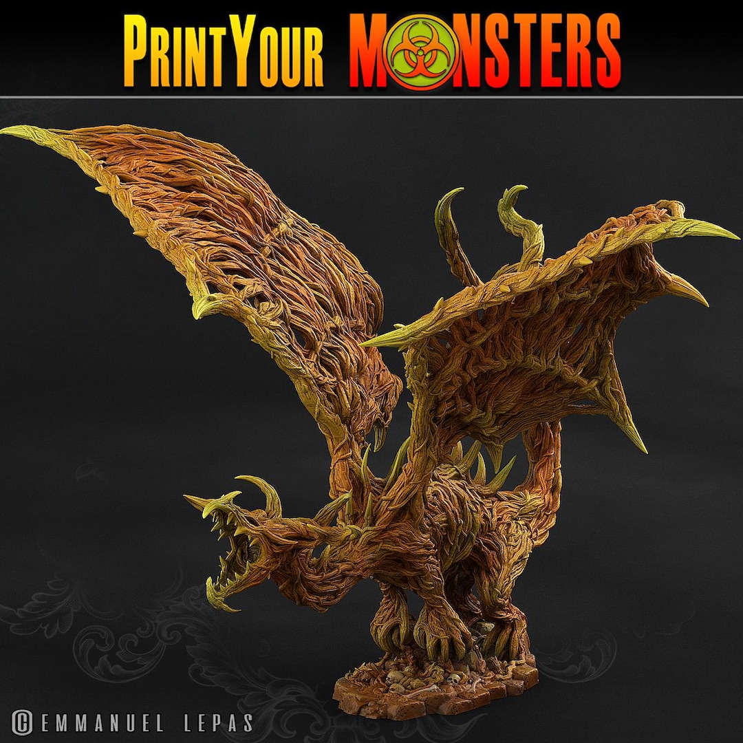 Nightmare Forest Dragon | Dnd Horror Arboreal Draon Large Scale ...
