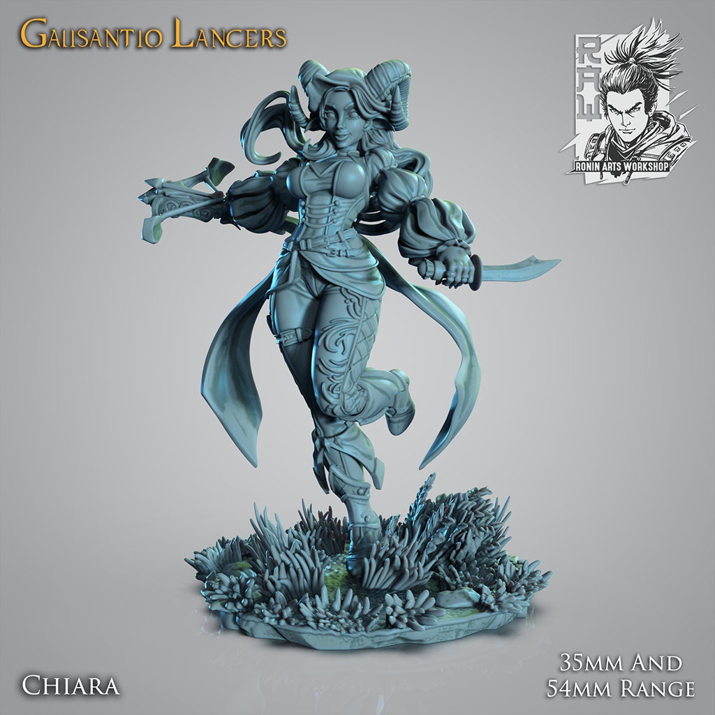 Galisantio Lancers| Fantasy Jester Rogue Warrior Miniatures | 35mm ...