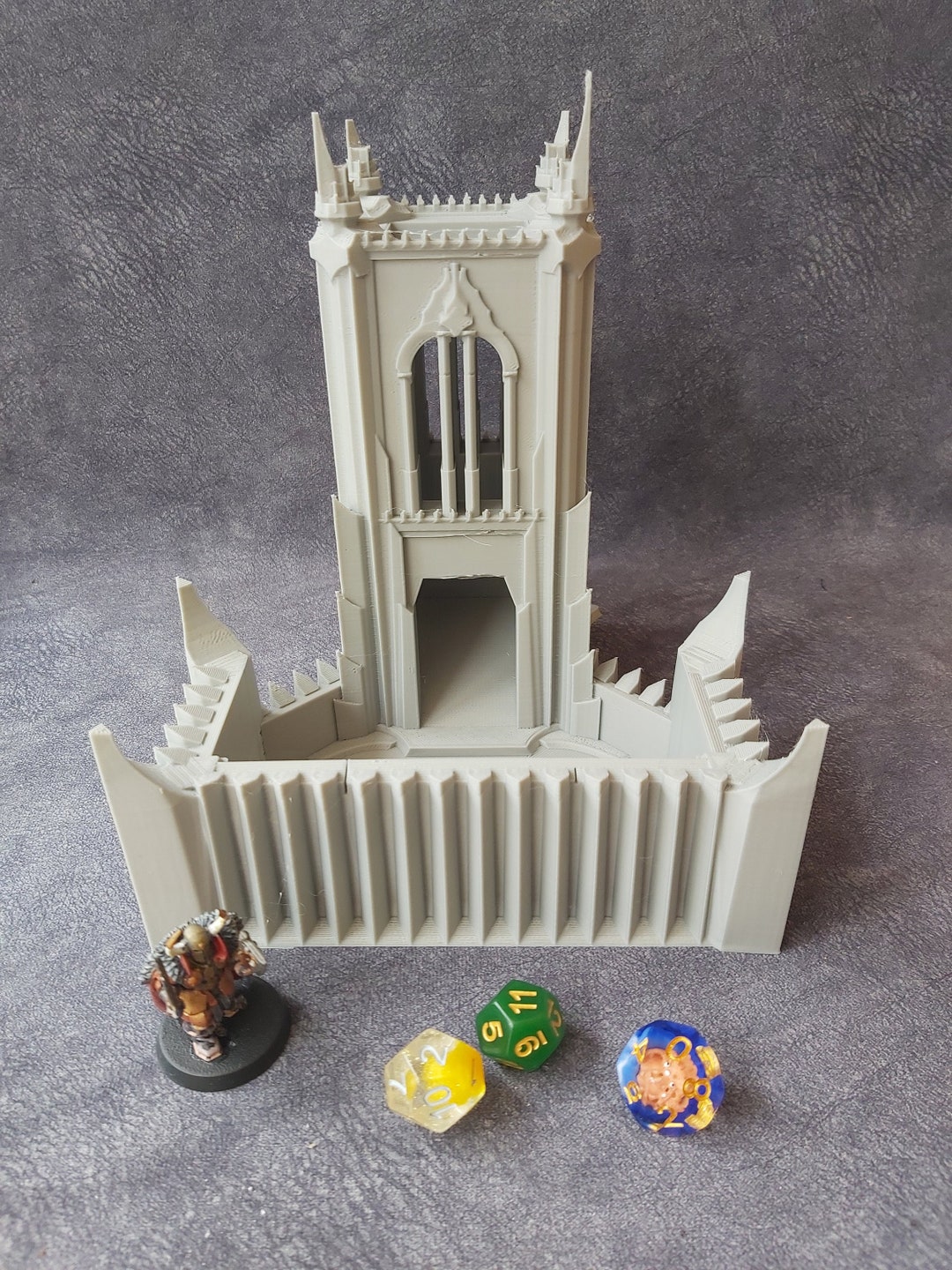 Dark Cathedral Dice Tower Fantasy Miniature 19x17x20cm High D&D ...