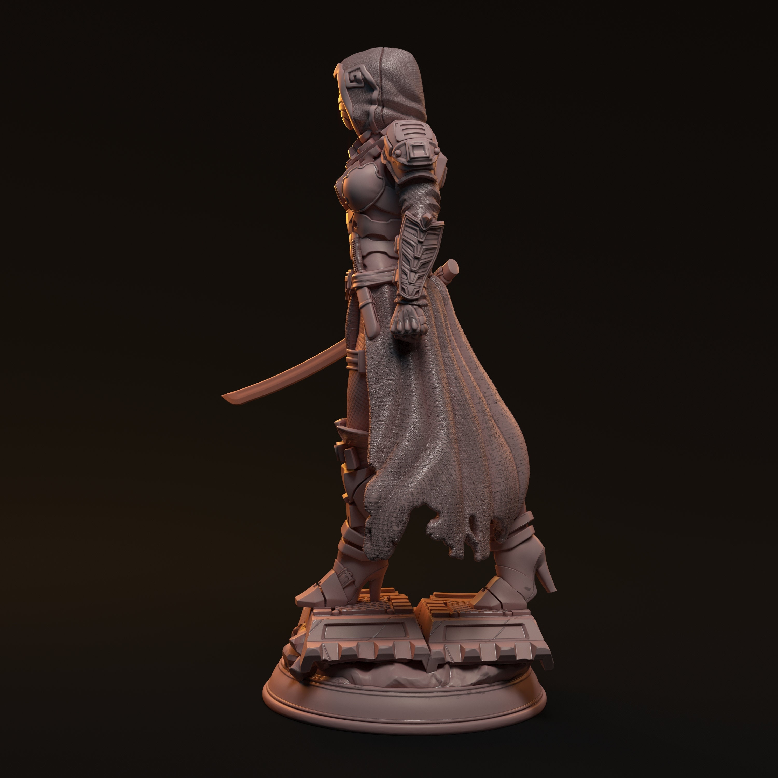 Kara Mint Female Sci-fi Miniature 3d Resin Miniature 32mm / 75mm by ...