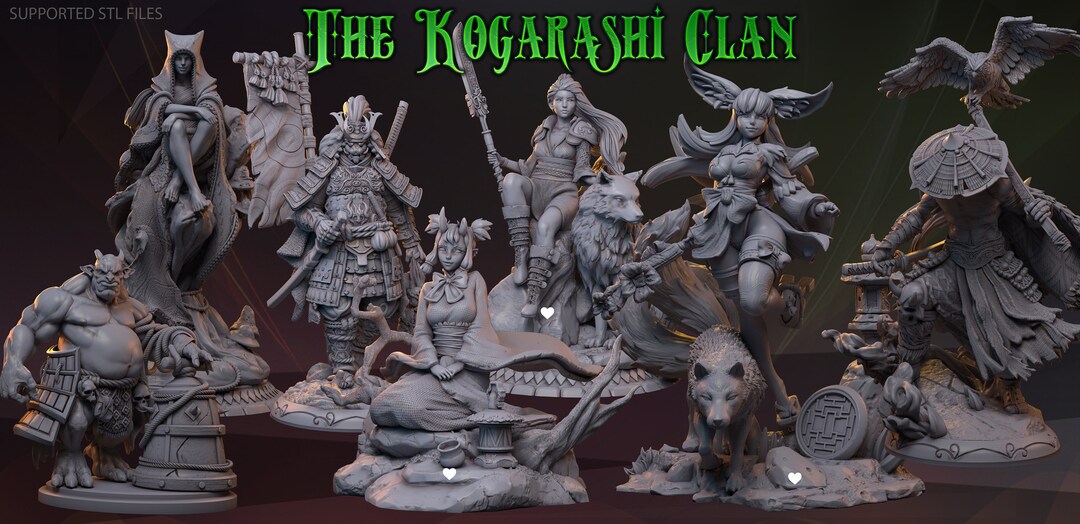 Kogarashi Clan Bundle | Hardwitch Games | Fantasy Miniatures | 32mm - Etsy