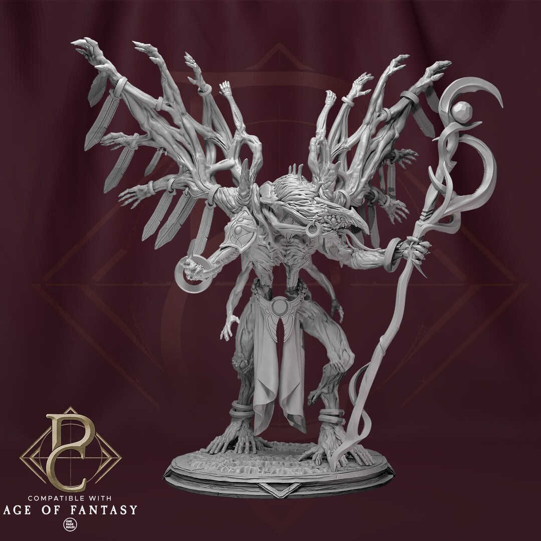 Zygote Boutique Dnd Compatible Enemy Fiend 3D Printed Model 210mm by ...