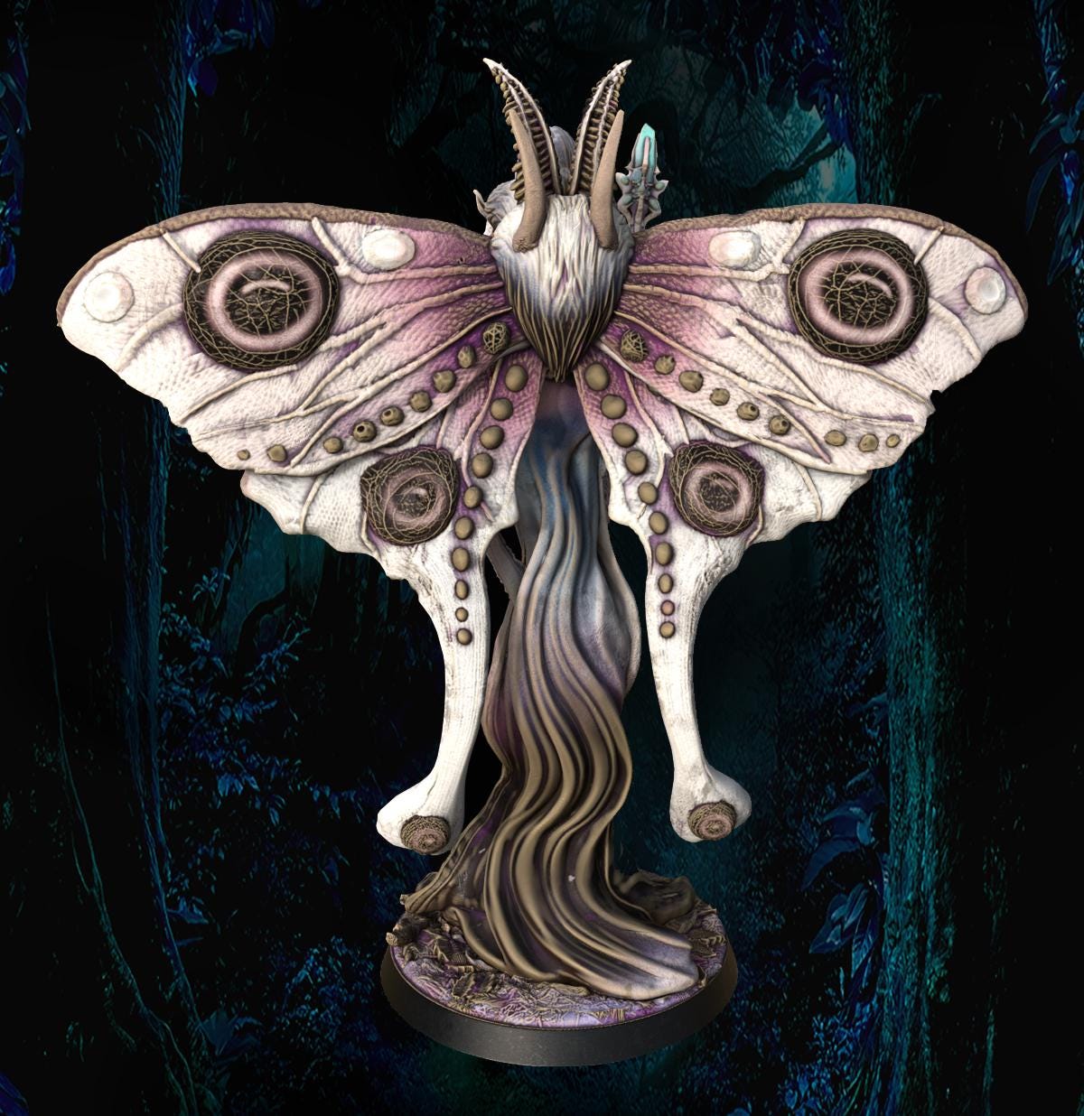 Athalia Moth | Dnd Female Fairy Pixie 3d Resin Print Pin up Miniature ...