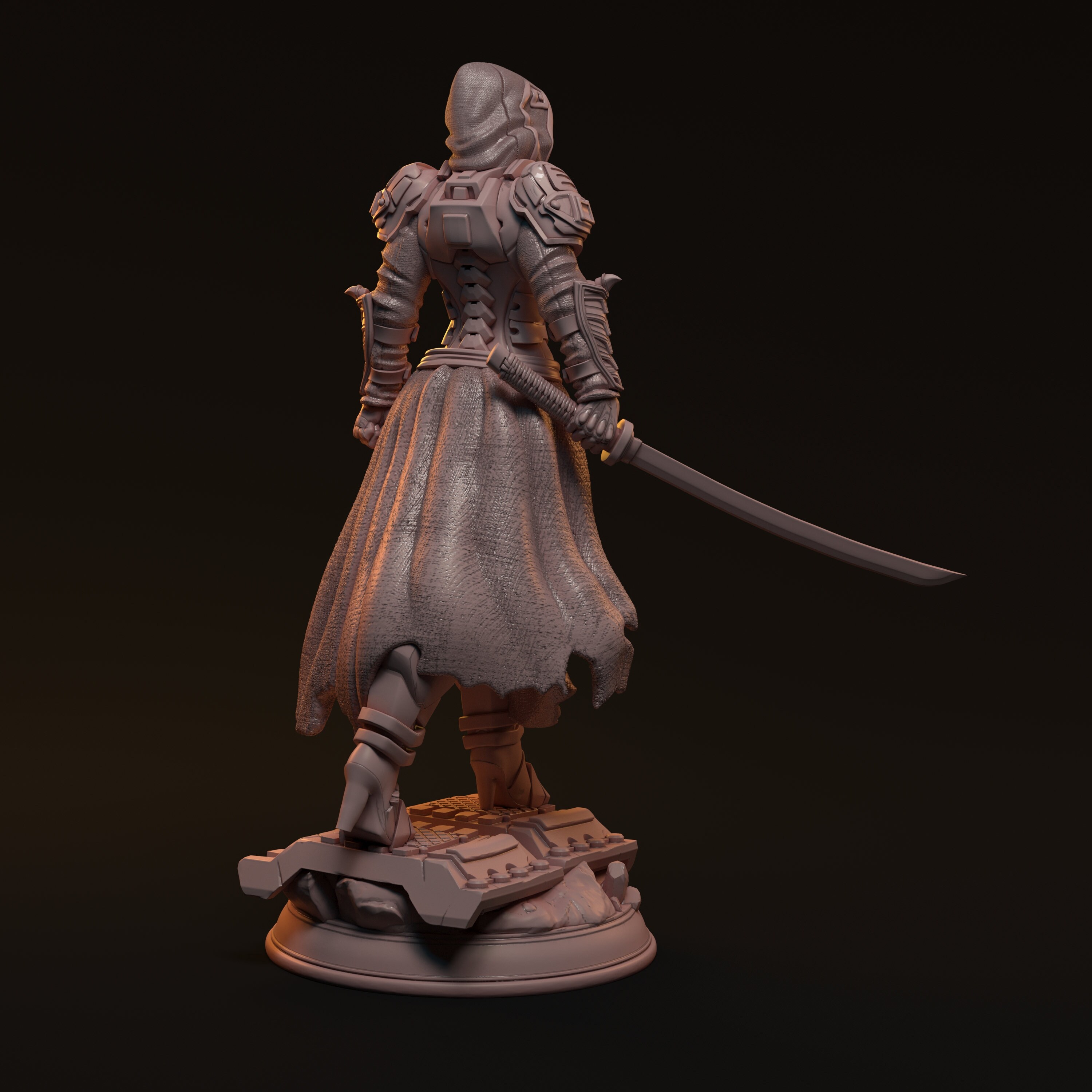 Kara Mint Female Sci-fi Miniature 3d Resin Miniature 32mm / 75mm by ...